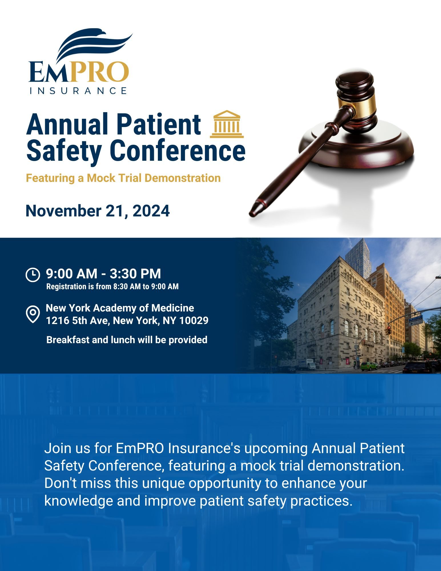 Events from November 21 – May 11 – EmPRO Insurance Company